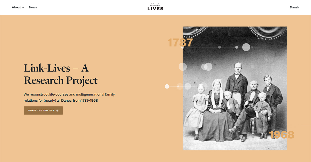 Front page - Link-Lives